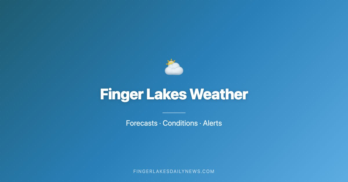 Weather Alerts – Finger Lakes Daily News