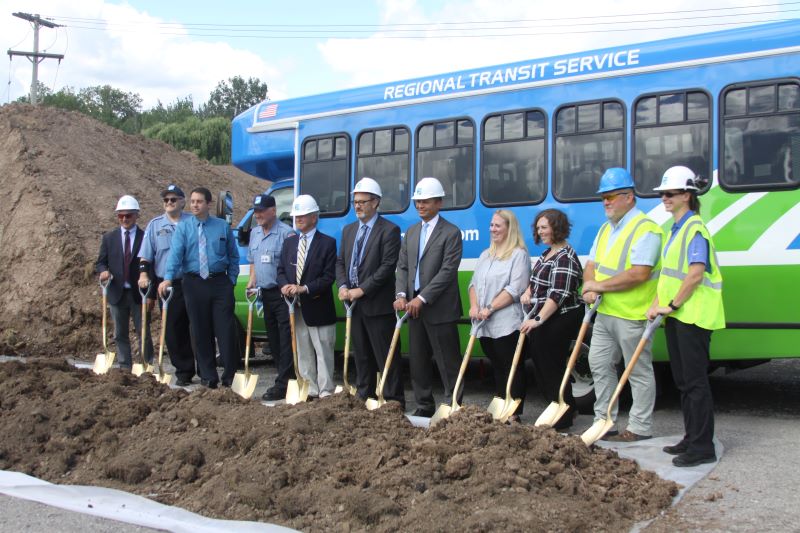 Groundbreaking for New RTS Bus Facility – Finger Lakes Daily News