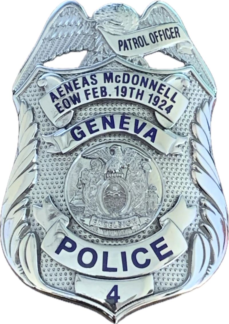 Geneva Police to Wear Badges Commemorating Loss of Officer in 1924 ...